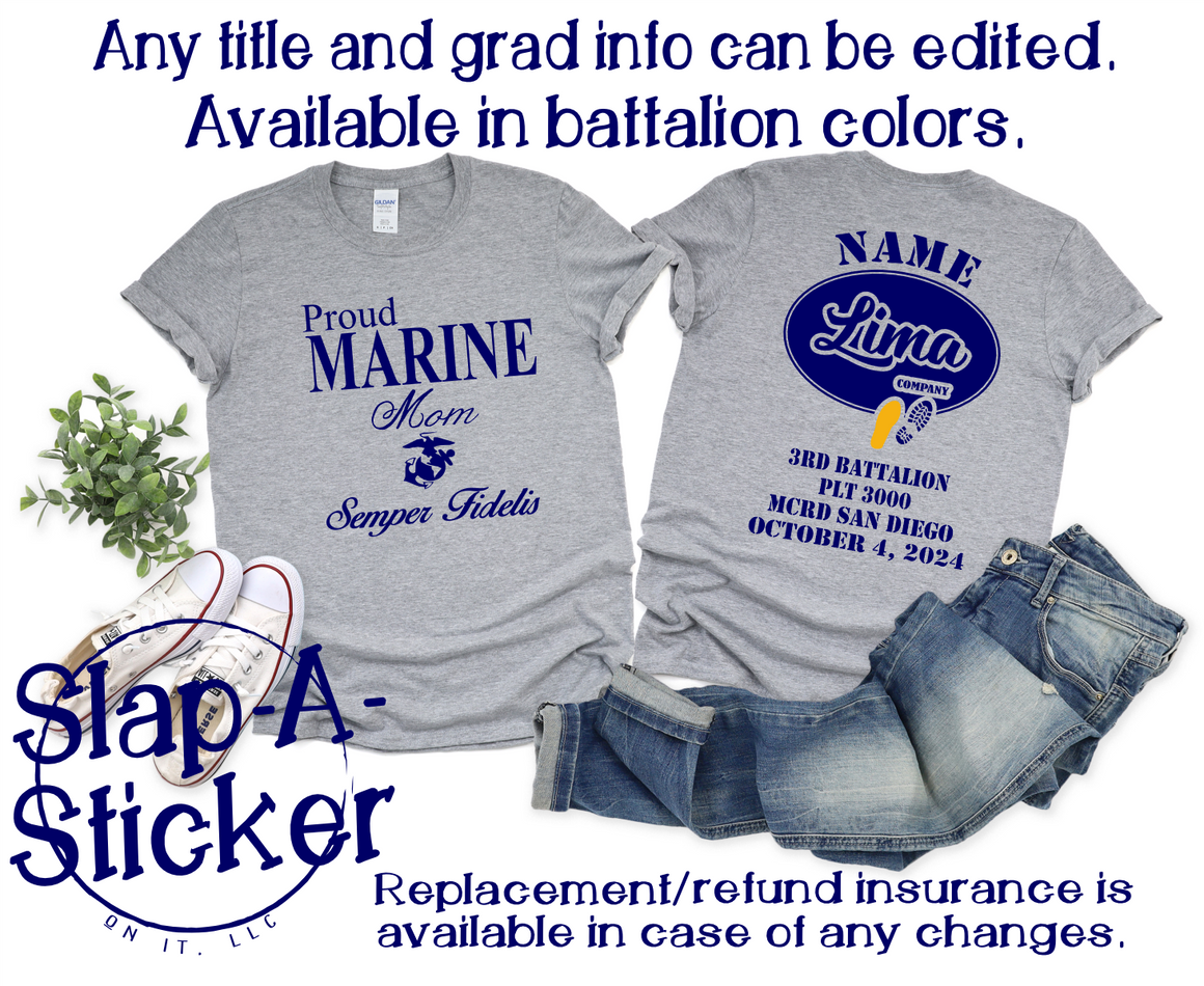USMC Grad Shirts – Tagged "USMC Lima Company" – Slap-A-Sticker On It, LLC